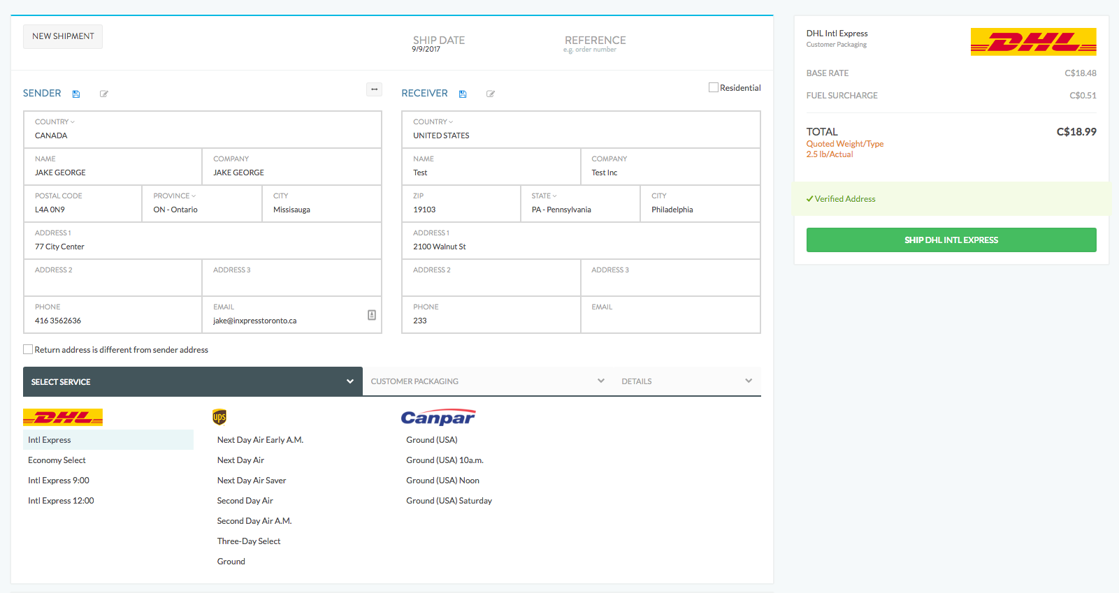 How to get started and use our Shipping Platform - InXpress Toronto